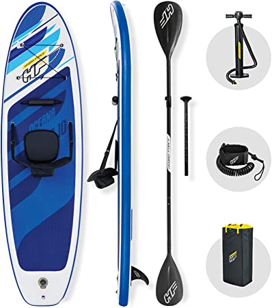 Hydro Force Oceana Inflatable Paddle Board, Kayak Conversion kit, SUP ...